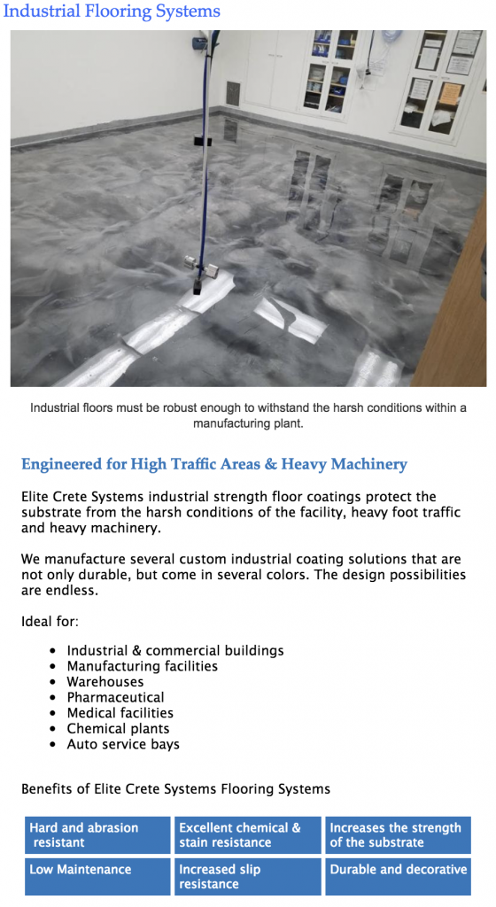 Epoxy Coatings - Concrete Polishing New York